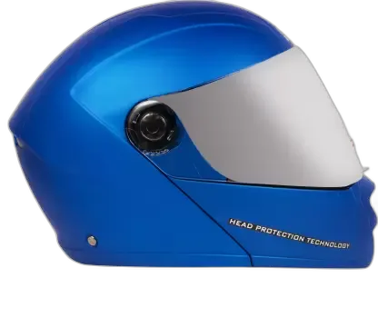 STUDDS Ninja Elite Super Matt Blue Fu Flip Up Helmet – Sparkly Helmets